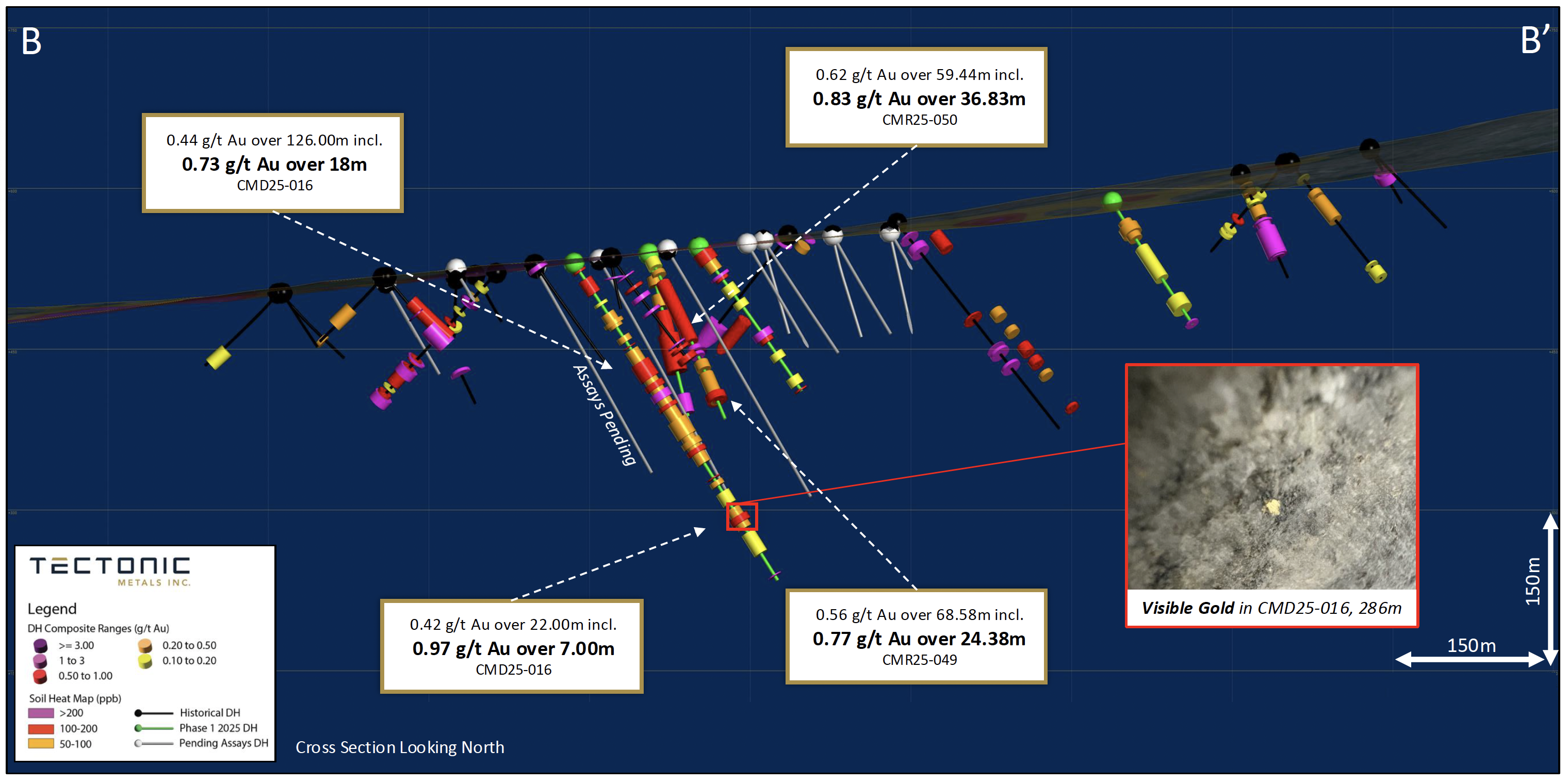 Tectonic Metals Intersects 1.46 g/t Au over 26 m at Flat | TETOF Stock News